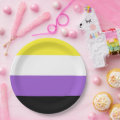 Non Binary Pride Flag Paper Plates | Zazzle