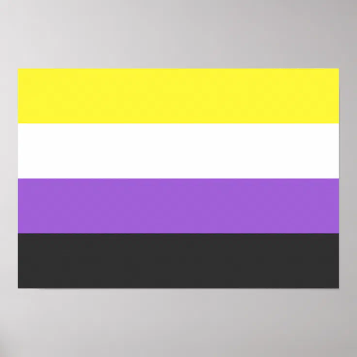 Non-binary Pride Flag Poster | Zazzle