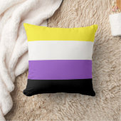 Non Binary Pride Flag Throw Pillow | Zazzle