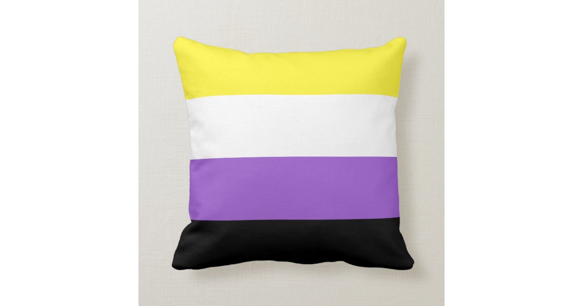 Non Binary Pride Flag Throw Pillow | Zazzle.com Non Binary Pride Flag Throw Pillow | Zazzle.com