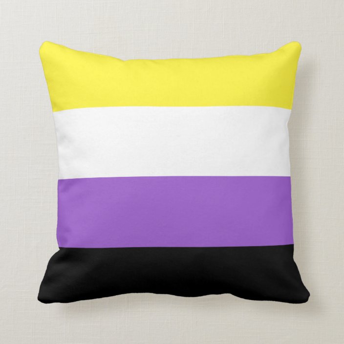 Non Binary Pride Flag Throw Pillow | Zazzle.com