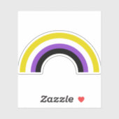 Non-Binary Rainbow Non Binary Pride Flag Sticker | Zazzle