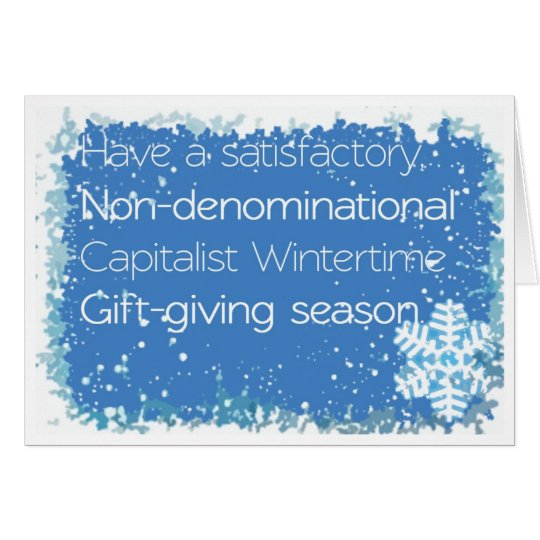 Non-denominational Christmas Card | Zazzle.com