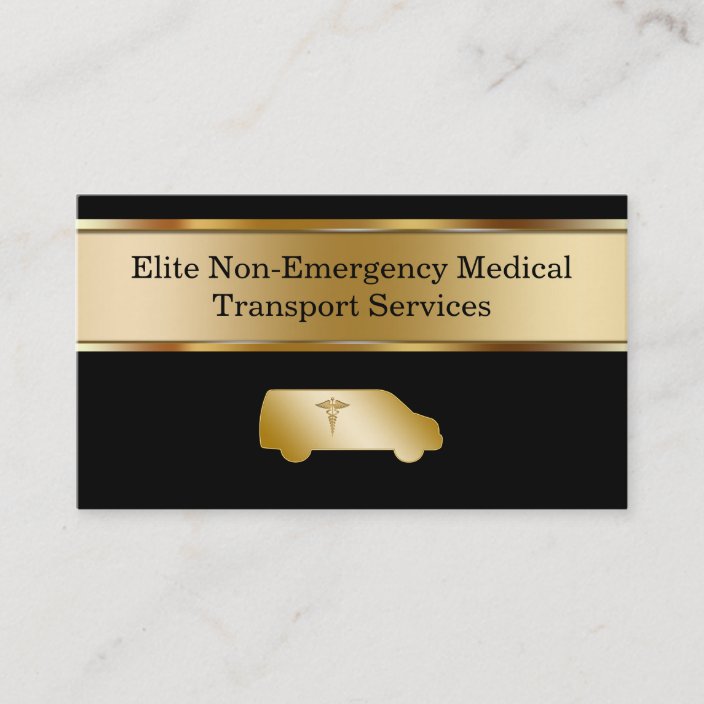 Non Emergency Medical Transport Business Card | Zazzle.com