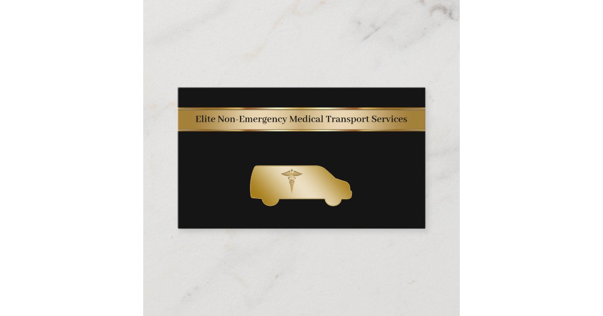Non Emergency Medical Transport Business Cards | Zazzle.com