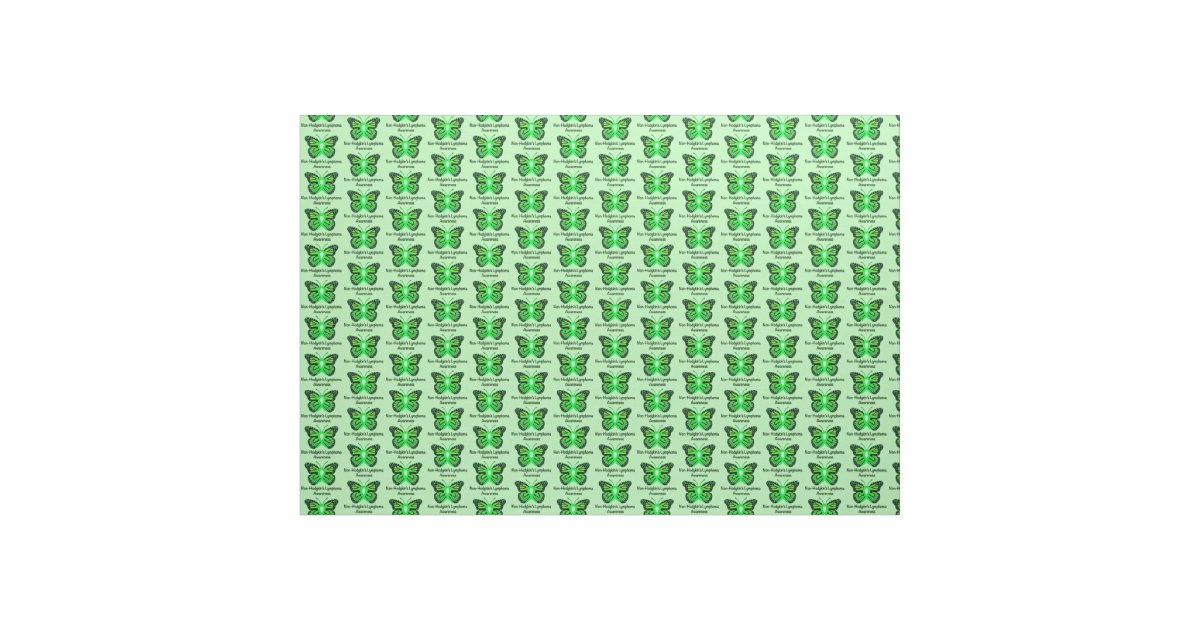 Non-Hodgkin's Lymphoma Butterfly of Hope Fabric | Zazzle