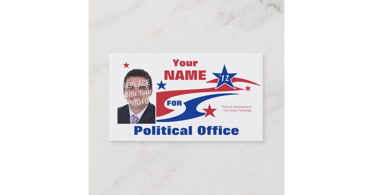 Non-Partisan Political Election Campaign Business Card | Zazzle
