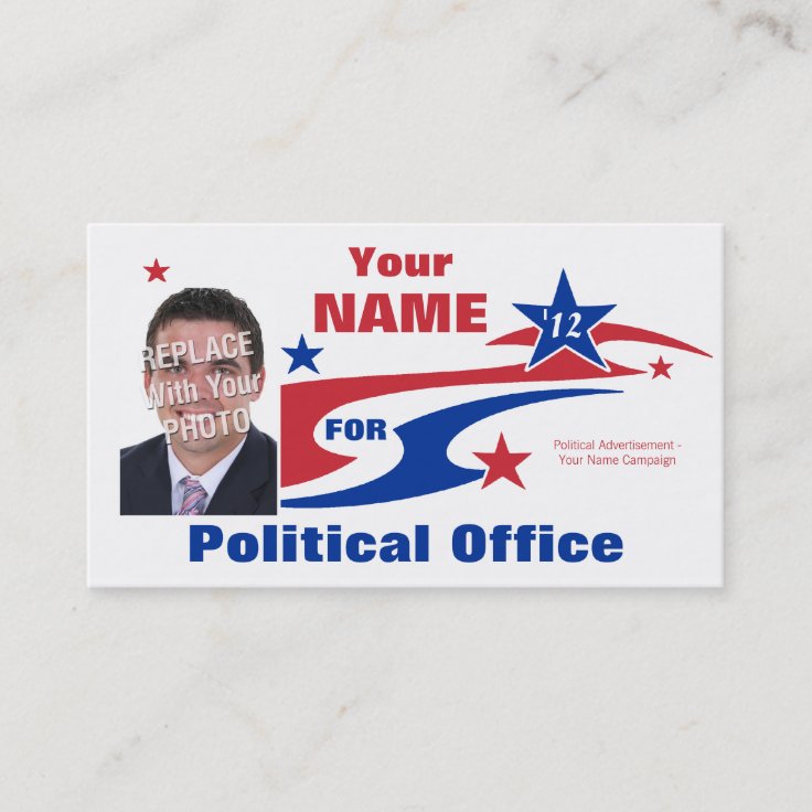 Non-Partisan Political Election Campaign Business Card | Zazzle