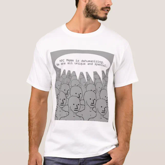 Non Playable Character NPC T-Shirt | Zazzle