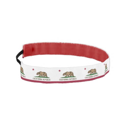 Non-Slip Headband with Flag of California, USA | Zazzle