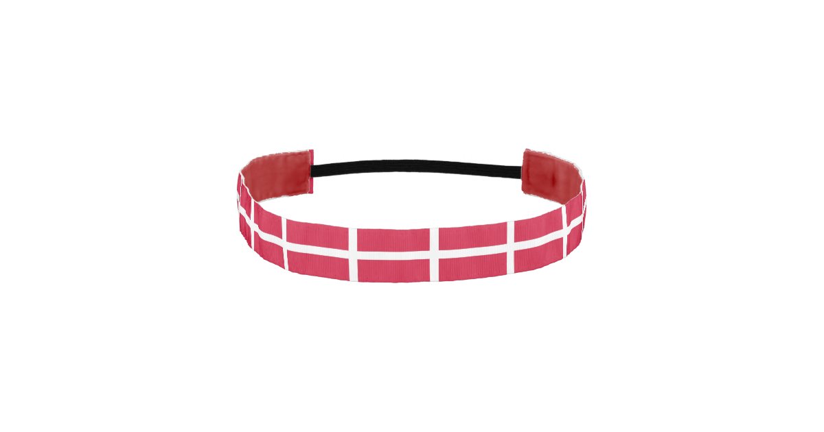 Non-Slip Headband with Flag of Denmark | Zazzle