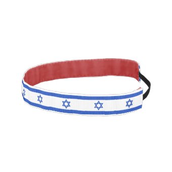 Non-Slip Headband with Flag of Israel | Zazzle