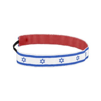 Non-Slip Headband with Flag of Israel | Zazzle