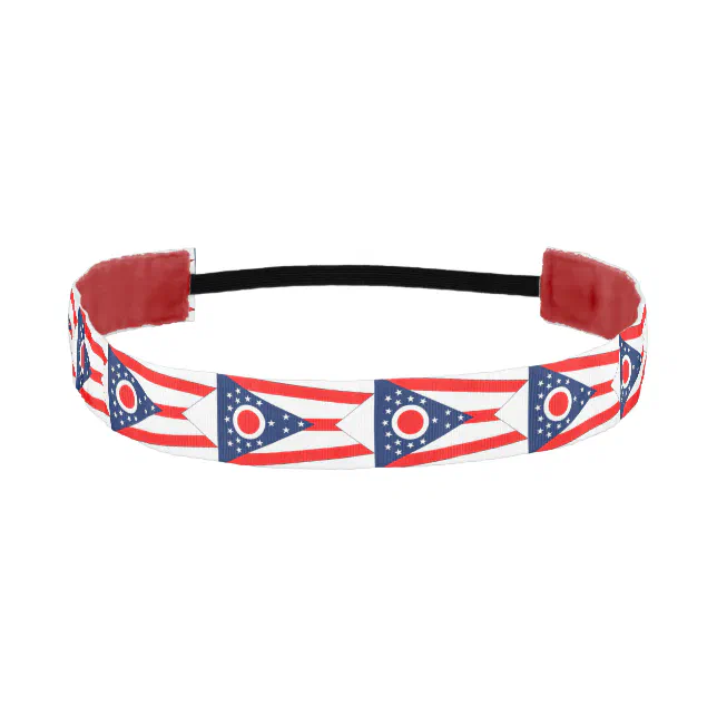 Non-Slip Headband with Flag of Ohio State, USA | Zazzle