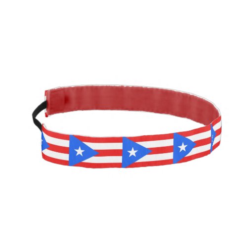 Non-Slip Headband with Flag of Puerto Rico, USA | Zazzle