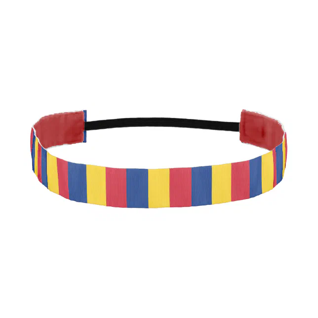 Non-Slip Headband with Flag of Romania | Zazzle