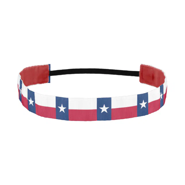 Non-Slip Headband with Flag of Texas State, USA | Zazzle
