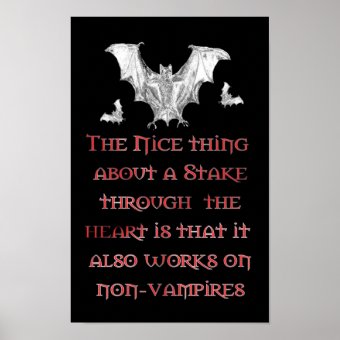 Non-Vampires Poster | Zazzle