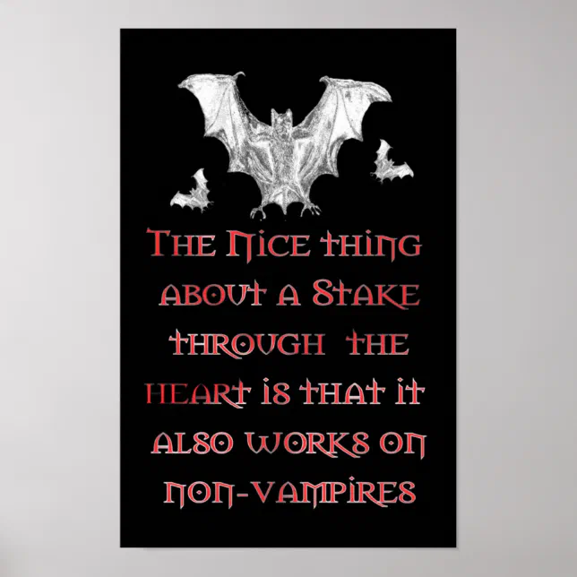 Non-Vampires Poster | Zazzle