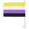 Nonbinary Car Flag | Zazzle