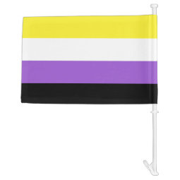 Nonbinary Car Flag | Zazzle