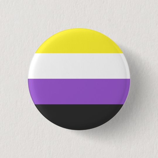 NonBinary/Enby Pride Flag Button | Zazzle.com