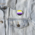 Nonbinary flag button | Zazzle