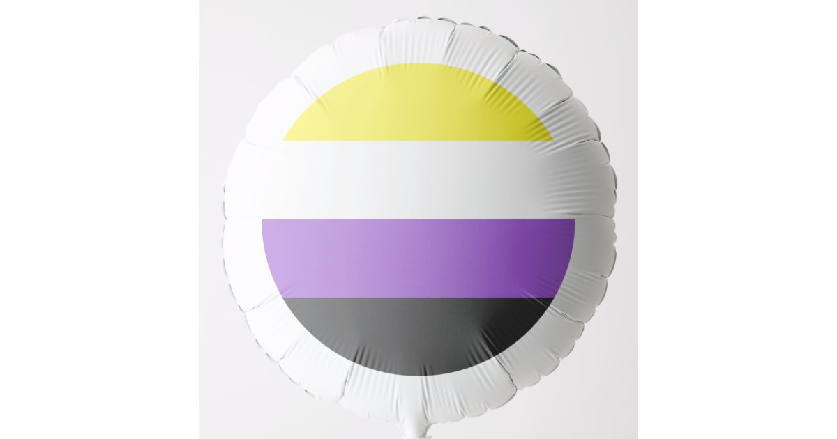 Nonbinary Pride Flag Balloon | Zazzle