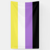 Nonbinary Pride Flag Banner | Zazzle