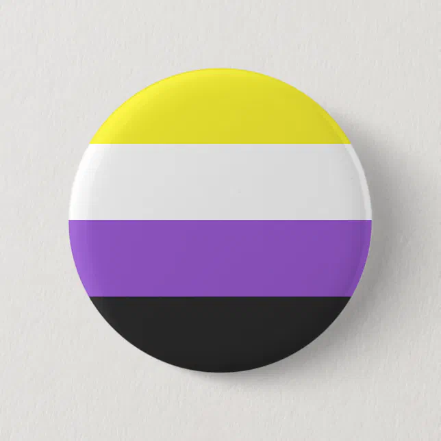 Nonbinary Pride Flag Button | Zazzle