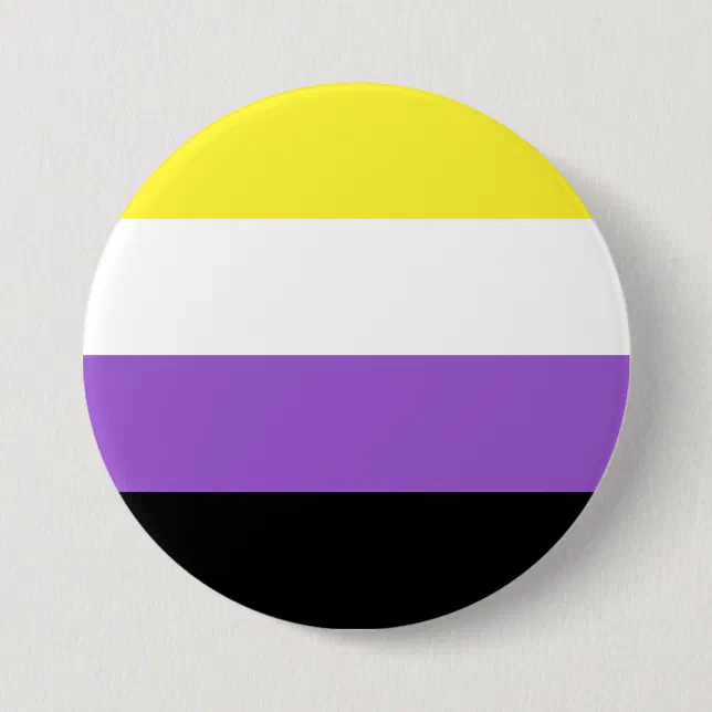 Nonbinary Pride Flag Button | Zazzle