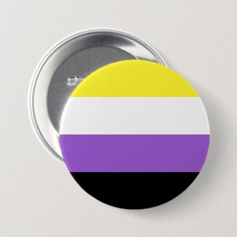 Nonbinary Pride Flag Button | Zazzle