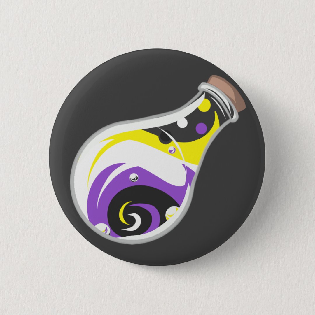 Nonbinary Pride Potion Button | Zazzle