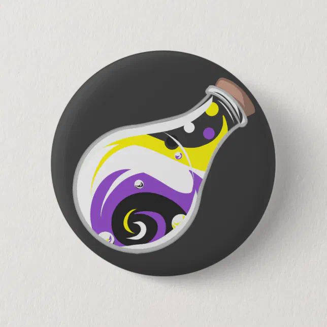 Nonbinary Pride Potion Button | Zazzle