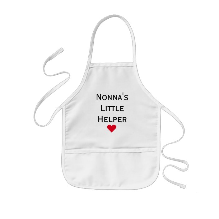 Nonna's Little Helper Grandkids Kids' Apron | Zazzle.com