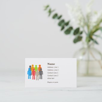 Nonprofit helping people business card | Zazzle