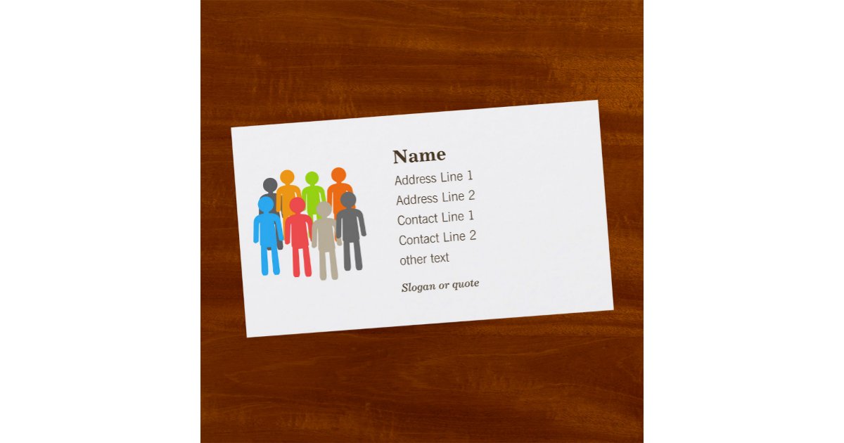 Nonprofit helping people business card | Zazzle