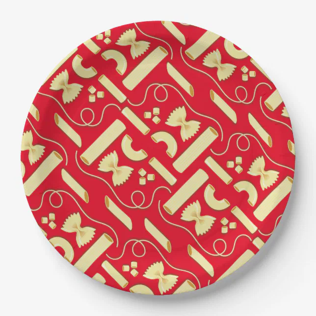 Noodles Pasta Kid 1st Birthday Party Italian Paper Plates | Zazzle