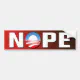 NOPE Bumper Sticker | Zazzle