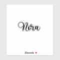 Nora Name - Handwritten Calligraphy Sticker | Zazzle
