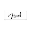 Norah cursive script font rubber stamp | Zazzle