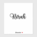 Norah Name - Handwritten Calligraphy Sticker | Zazzle