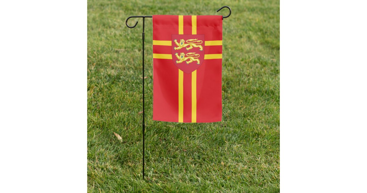 Nordic Cross flag of Normandy (with coat of arms) | Zazzle