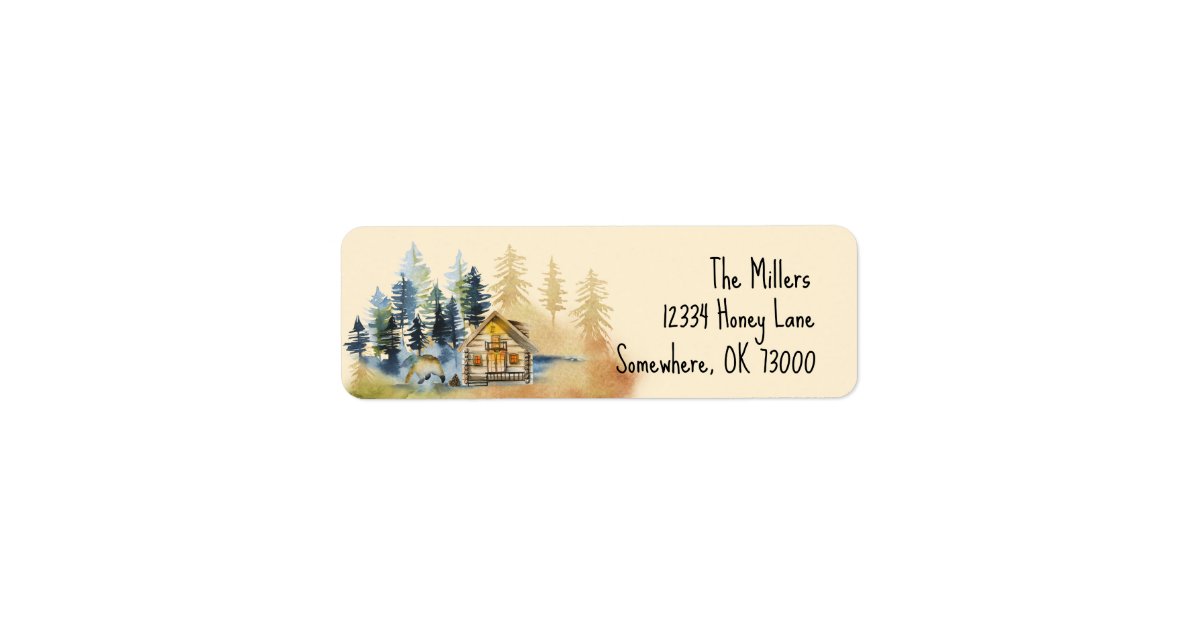 Nordic/Mountain Address Labels Personalized | Zazzle