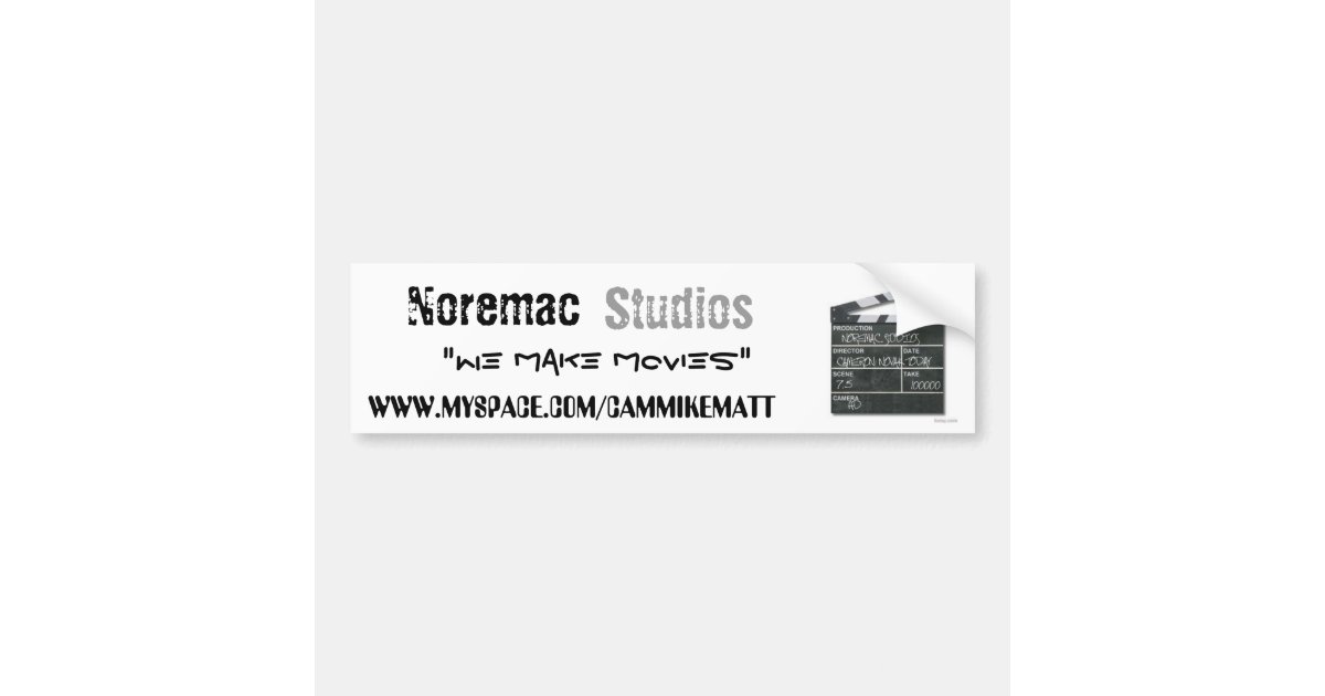 Noremac Studios bumper stickers | Zazzle