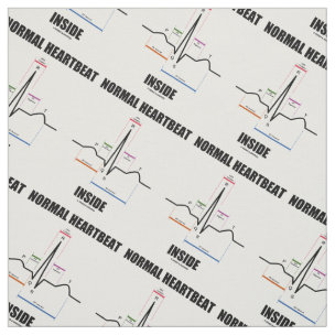 I've Got Rhythm ECG EKG Electrocardiogram Fabric | Zazzle