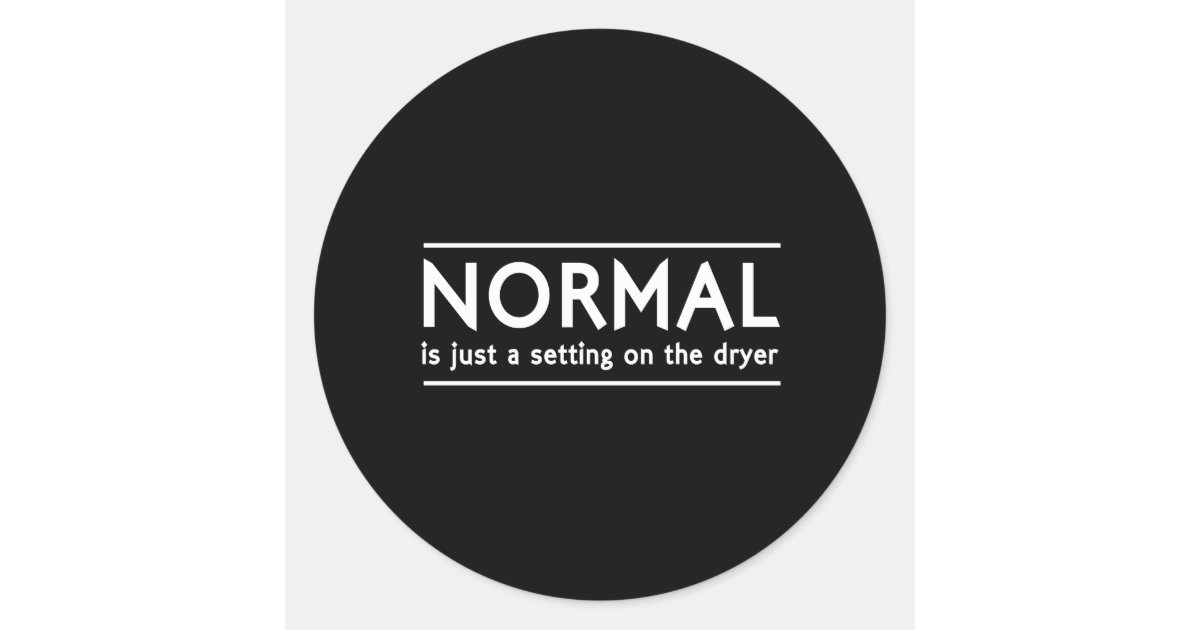 Normal Setting Classic Round Sticker | Zazzle