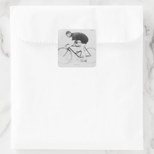 Norman Anderson Side View of Racing Bicycle Square Sticker | Zazzle