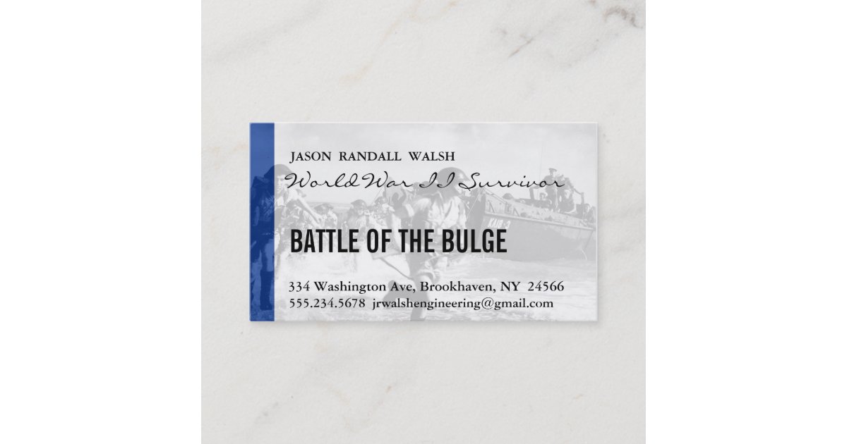 Normandy 70th D-Day Anniversary Business Card | Zazzle