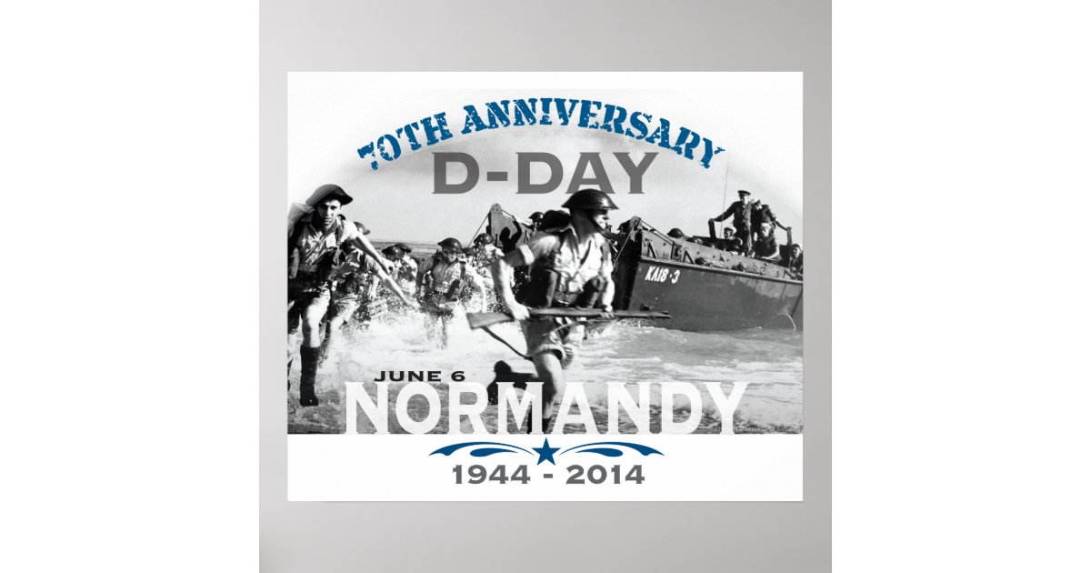 Normandy 70th D-Day Anniversary Poster | Zazzle